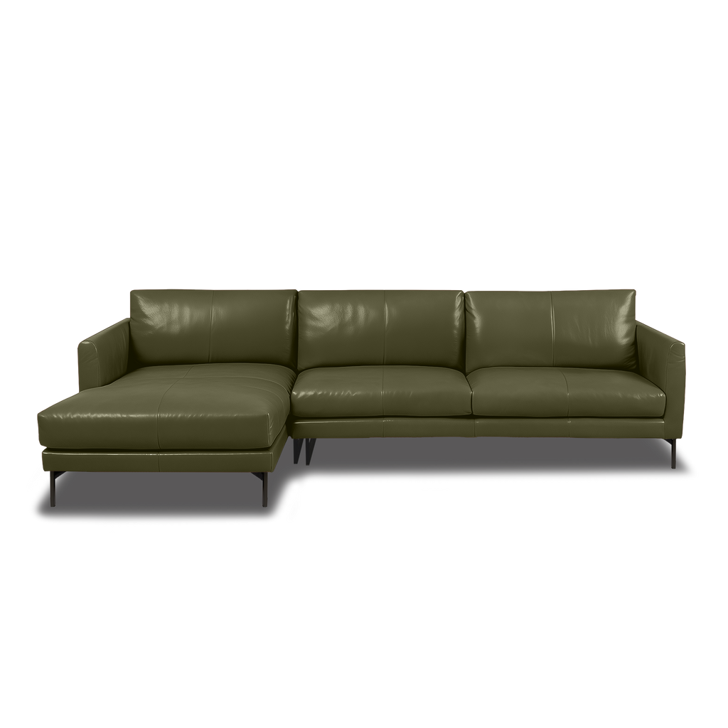 Linear L-Shape Sofa - Leather – Bauhaus